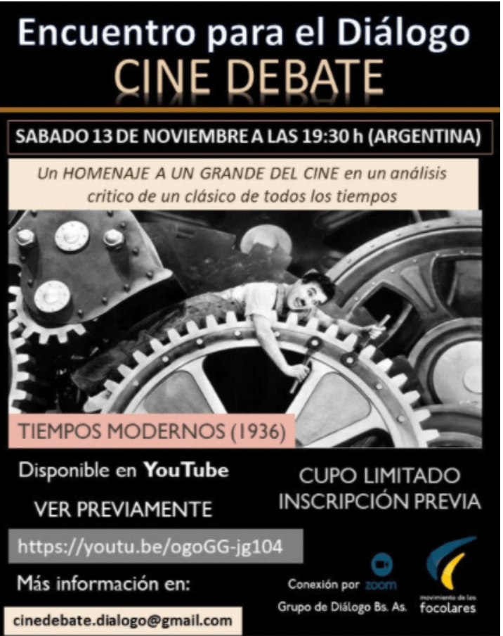 Cine Debate Moderno Junto a un genio del humor - Ciudad Nueva